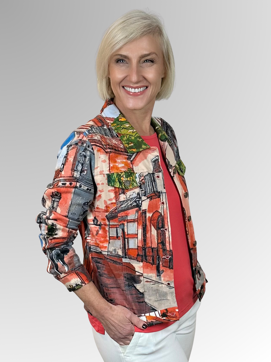 Orientique | Tower Peach Long Sleeve Jacket | Fays Australia